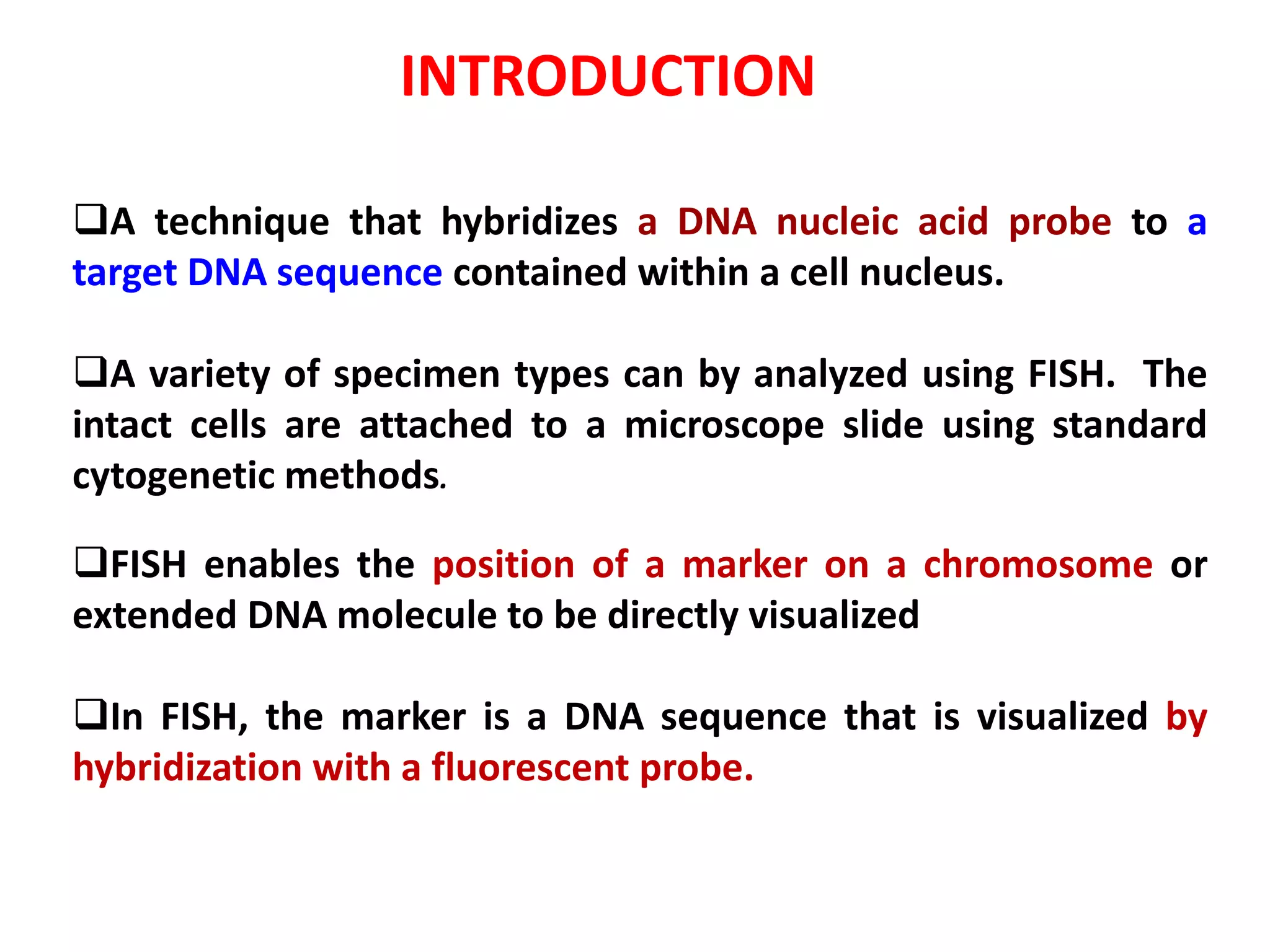 Fluorescent in situ hybridization technique | PPTX