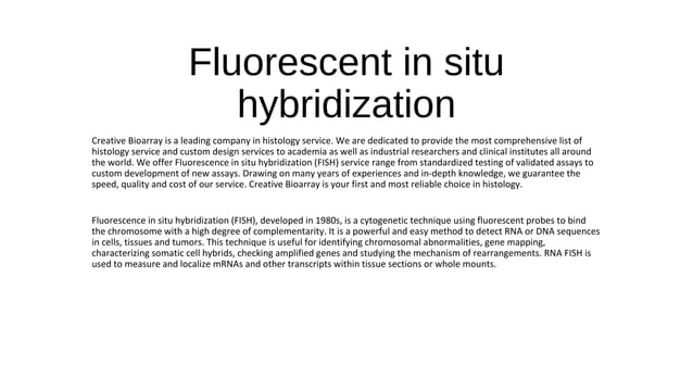 Fluorescent in situ hybridization | PPT