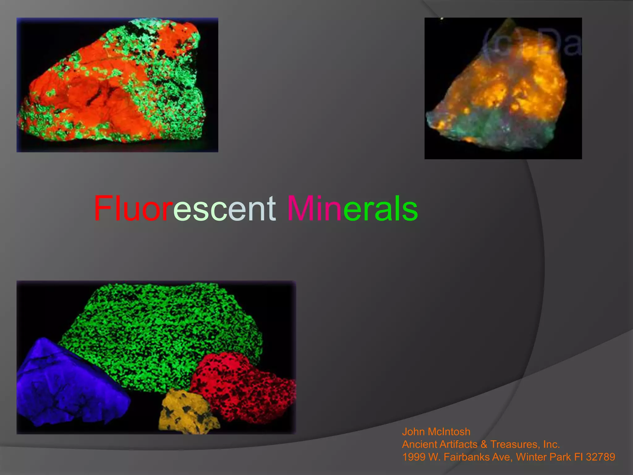 Fluorescent Minerals | PPTX