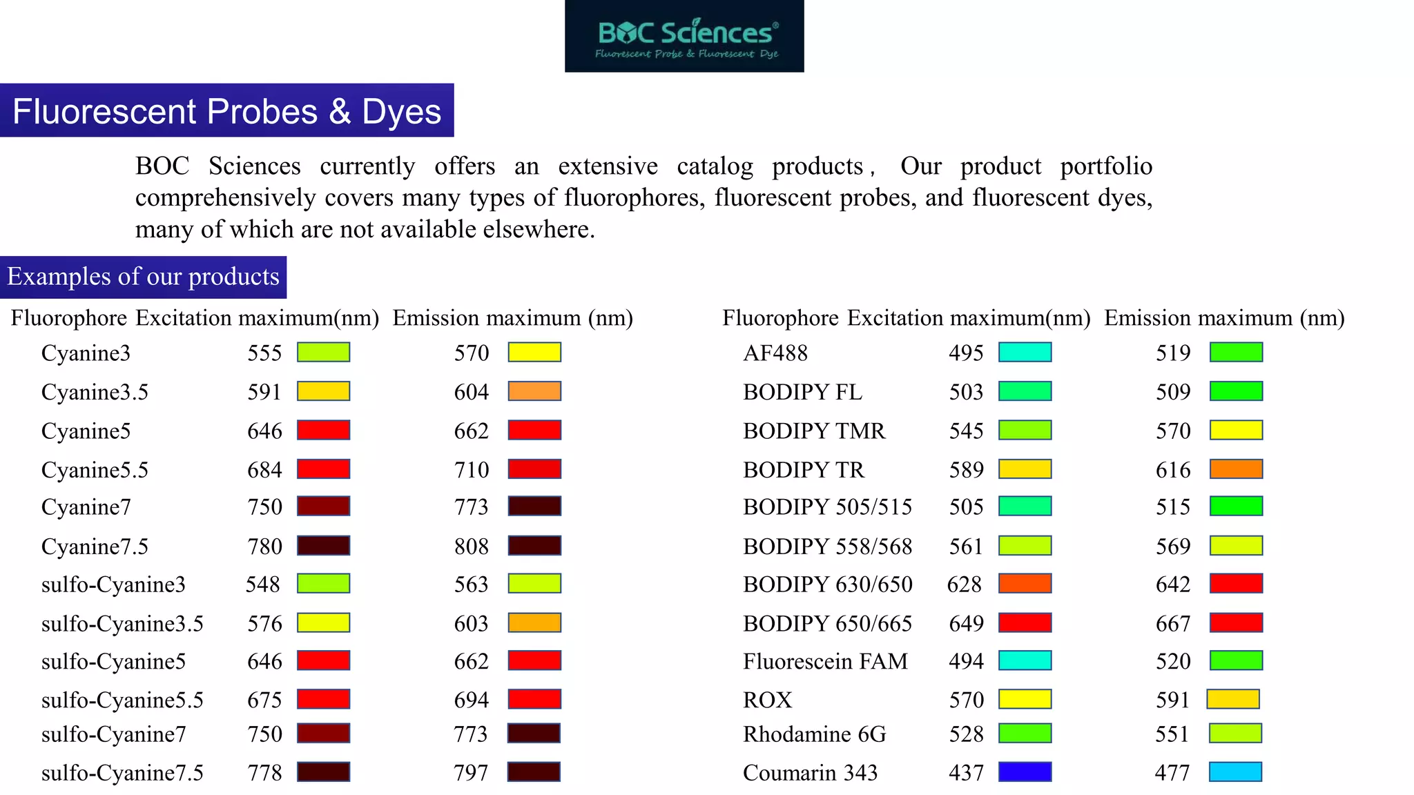 Introduction of Fluorescent Probes and Dyes | PPTX