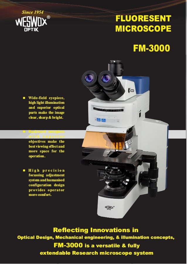 Fluoresent microscope 4 fm 3000 | PDF