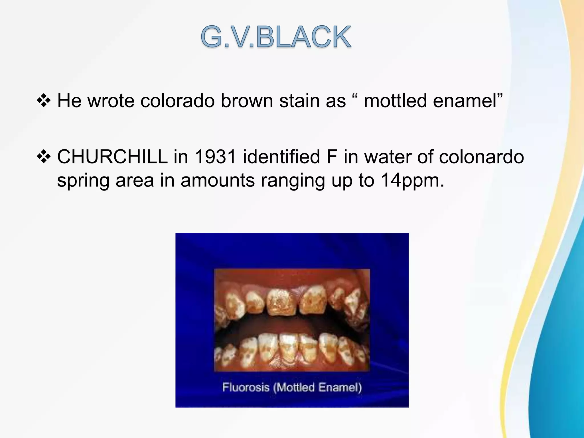 Fluoride: Human health and Caries prevention | PPTX