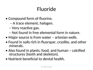FLUORIDE.ppt............................ | PPT