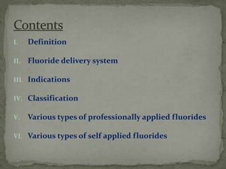Topical Fluoride | PPTX