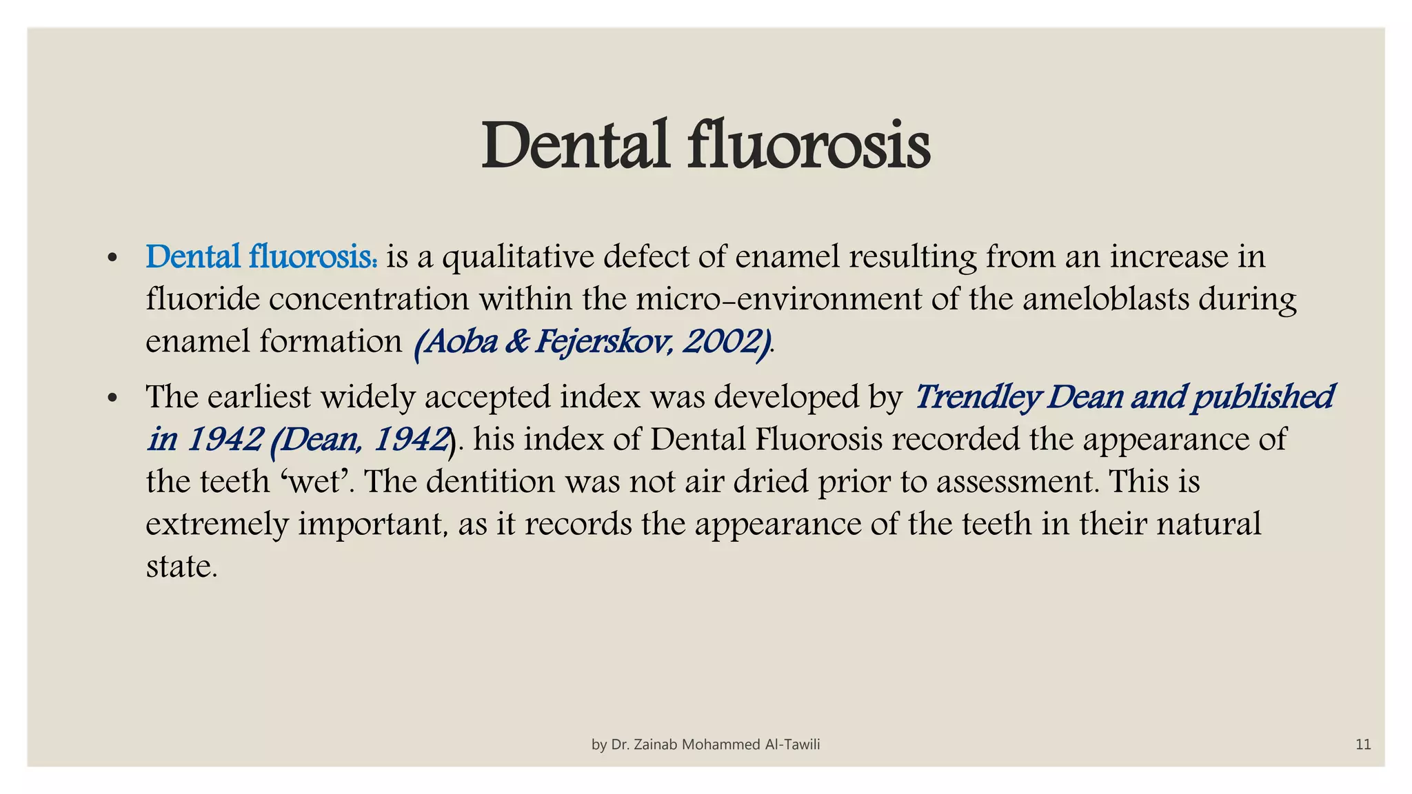 Fluoride and dental health | PPTX