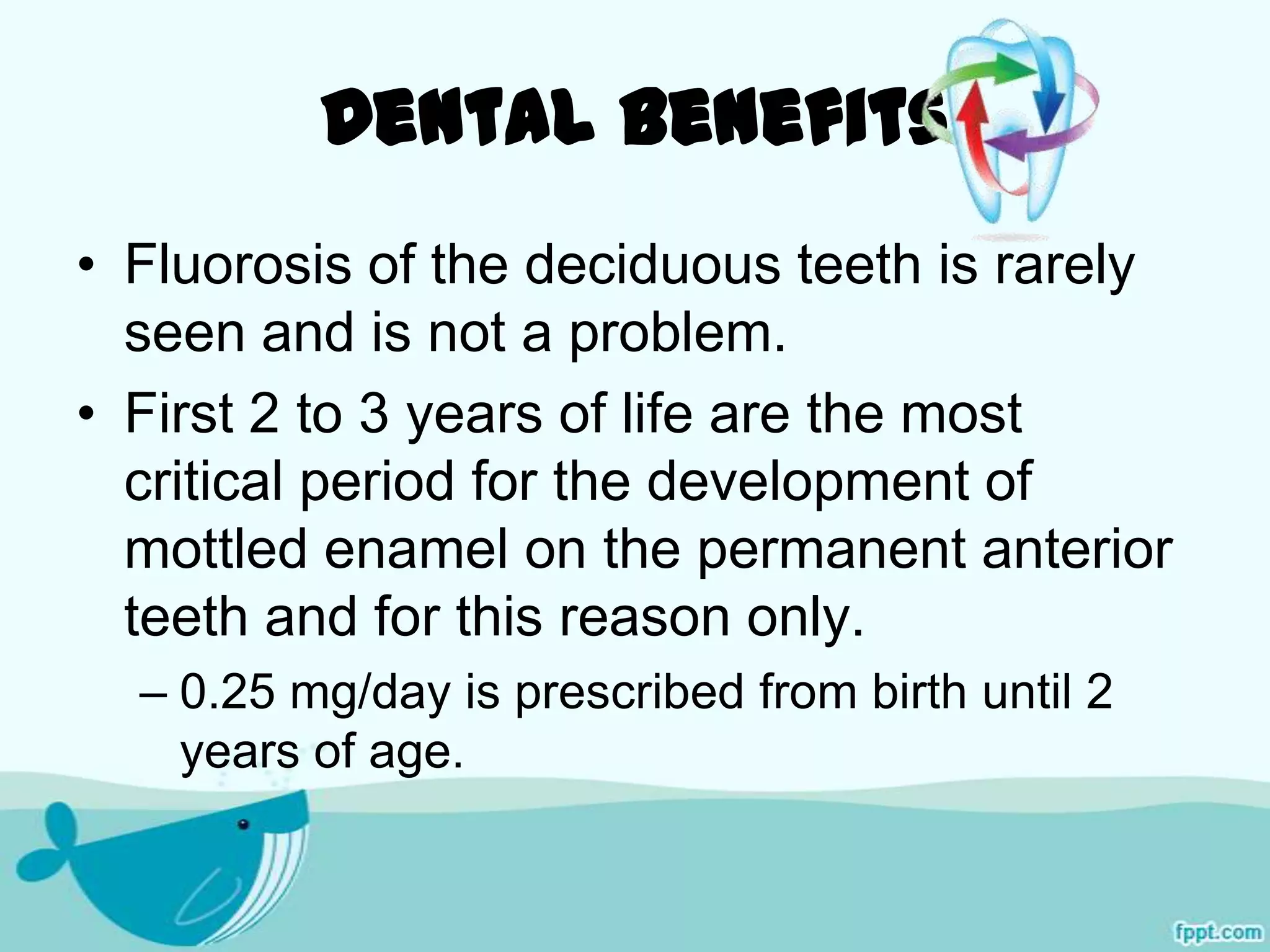 Fluoride and their role in dental caries prevention | PPTX
