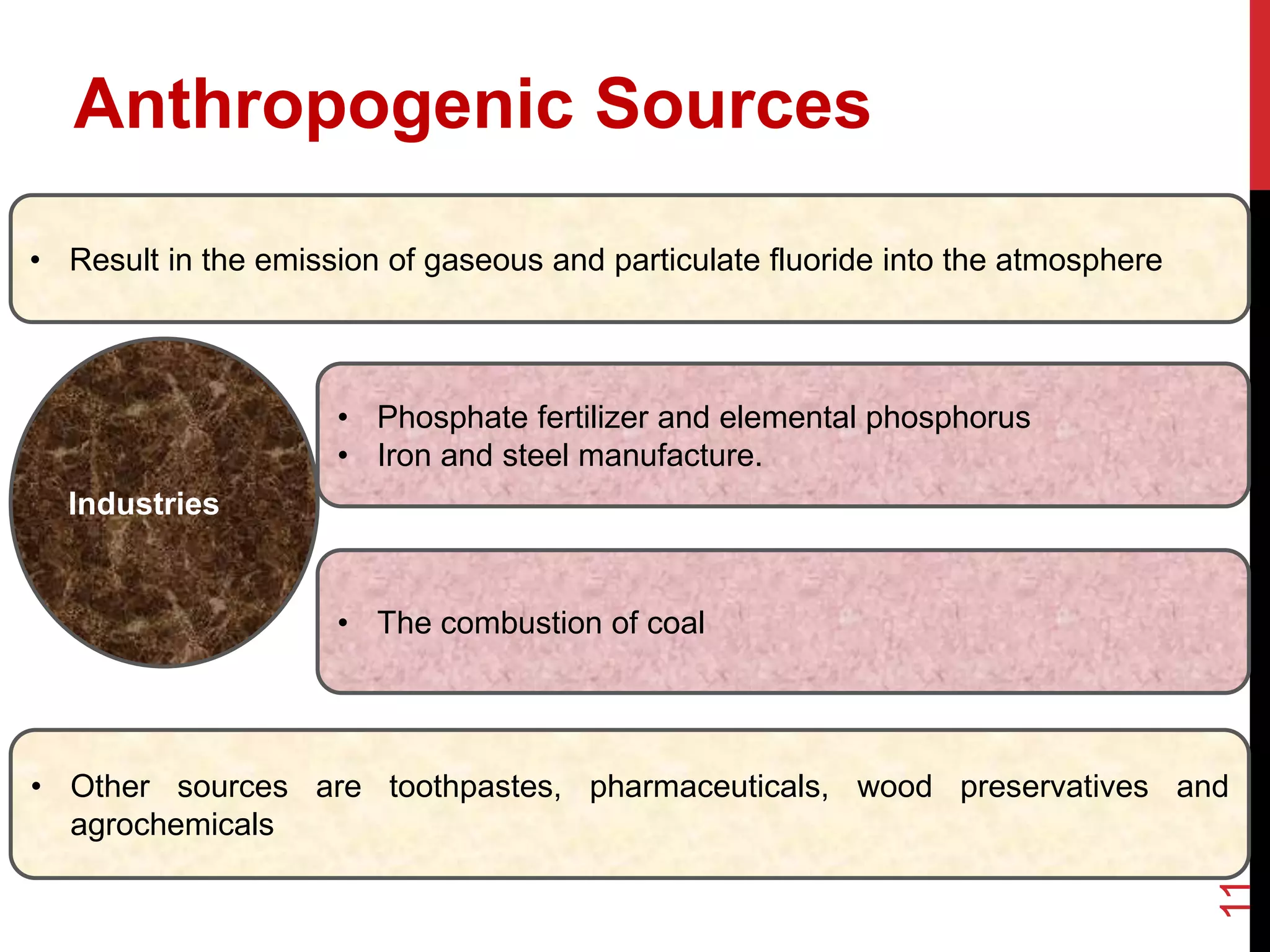 Fluoride as pollutant in air, water and its impacts on plants | PPTX