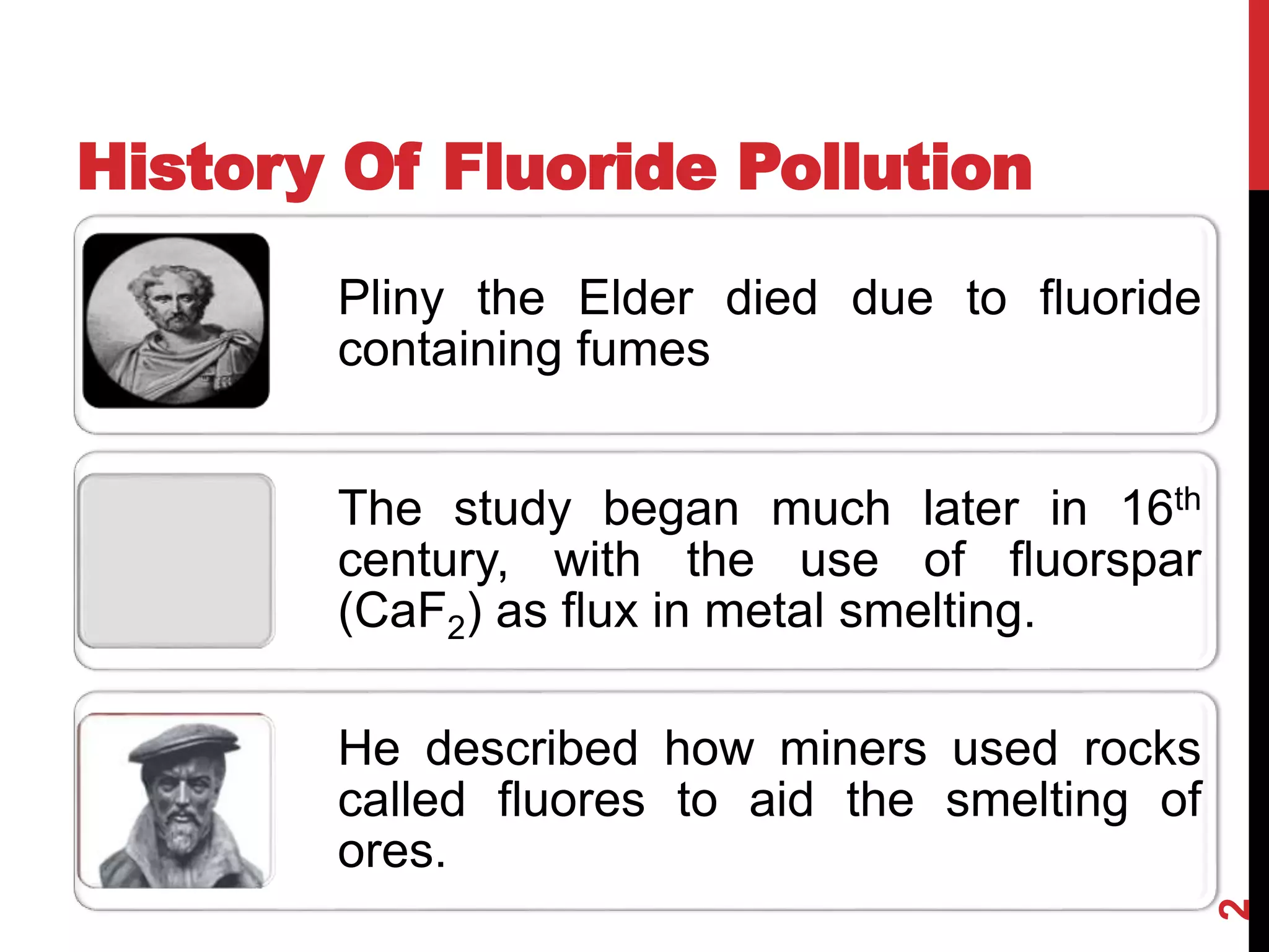 Fluoride as pollutant in air, water and its impacts on plants | PPTX