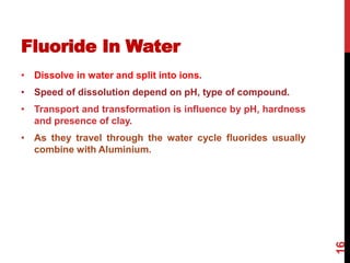 Fluoride as pollutant in air, water and its impacts on plants | PPTX