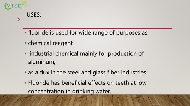 Fluoride contamination in ground water and it's hazards to human health ...