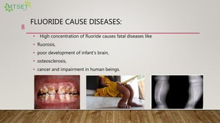 Fluoride contamination in ground water and it's hazards to human health ...