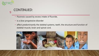 Fluoride contamination in ground water and it's hazards to human health ...