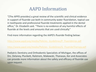 Fluoride is Recommended for Children and Adults | PPTX