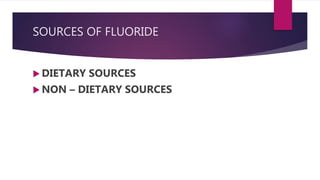 Fluoride metabolism | PPTX