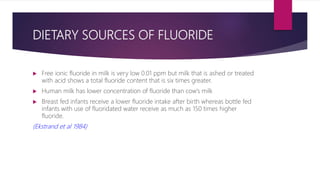 Fluoride metabolism | PPTX