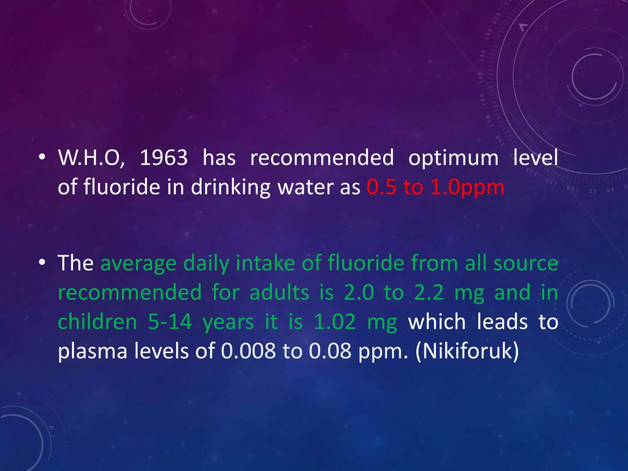 Fluoride metabolism and toxixity | PPTX