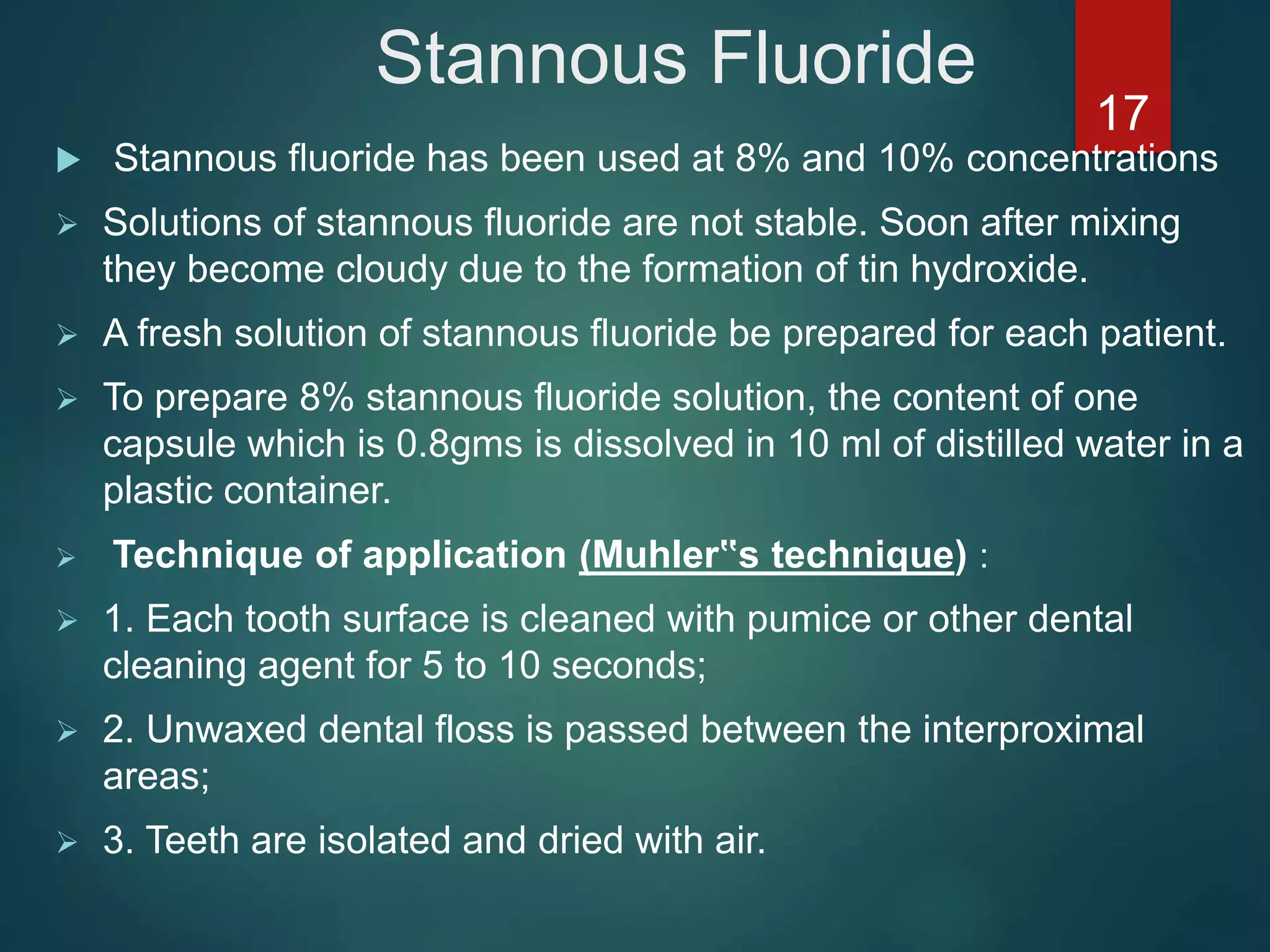 Fluorides | PPTX