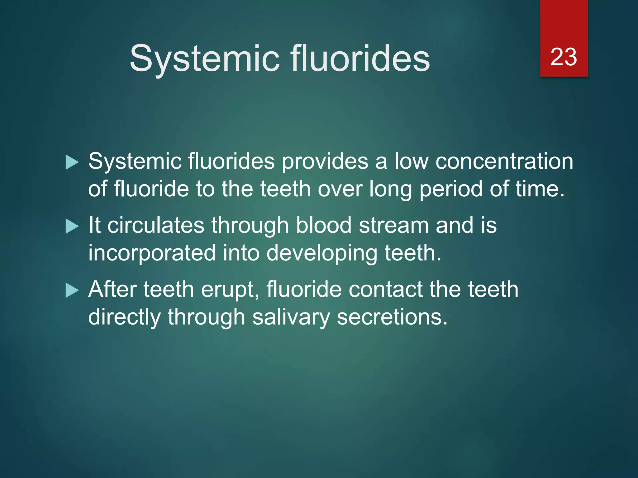 Fluorides | PPTX