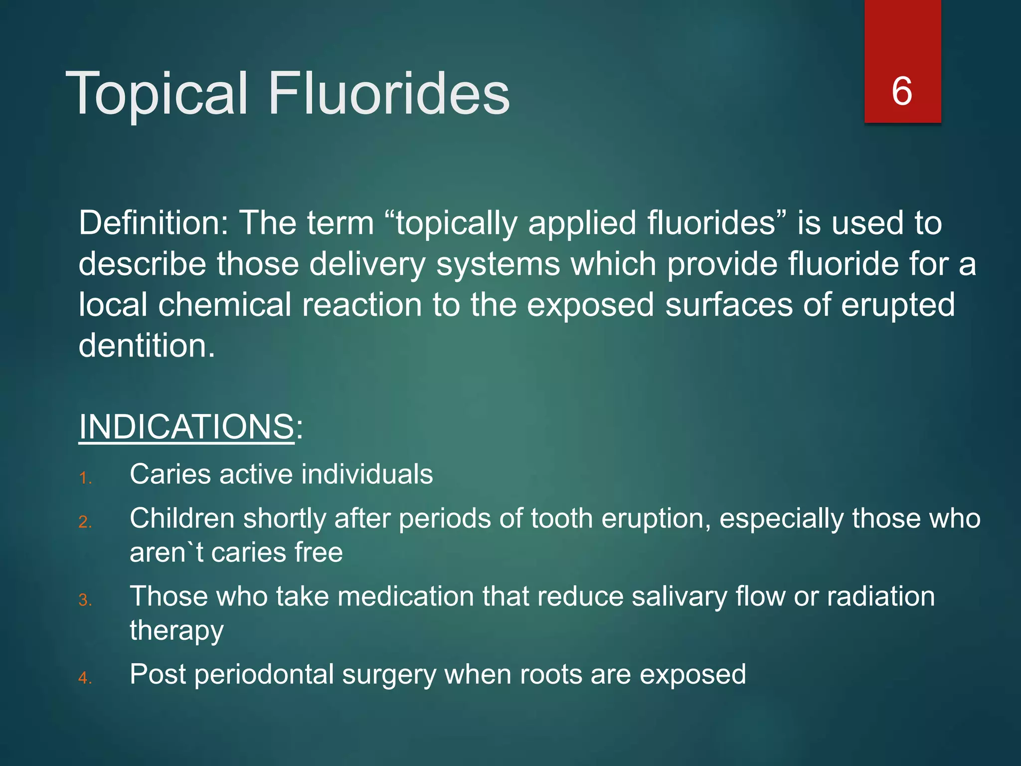 Fluorides | PPTX