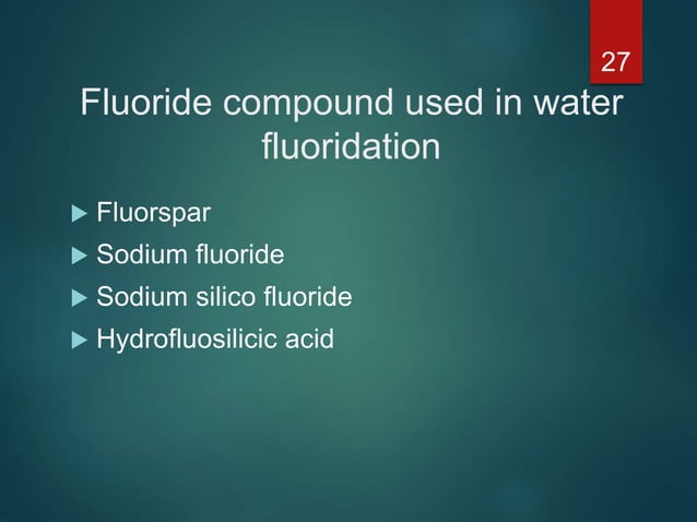 Fluorides | PPTX