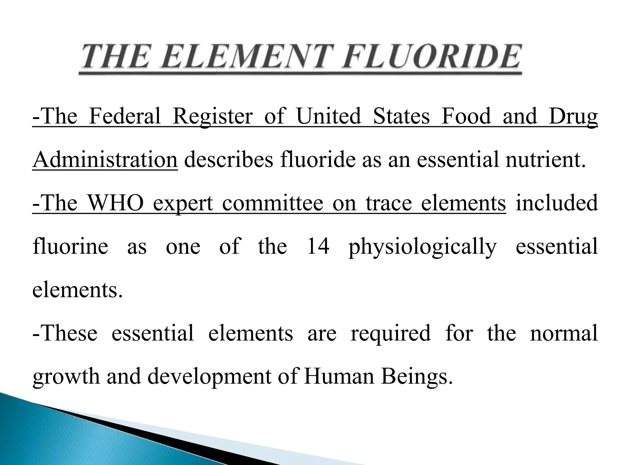 Fluorides........... | PPTX