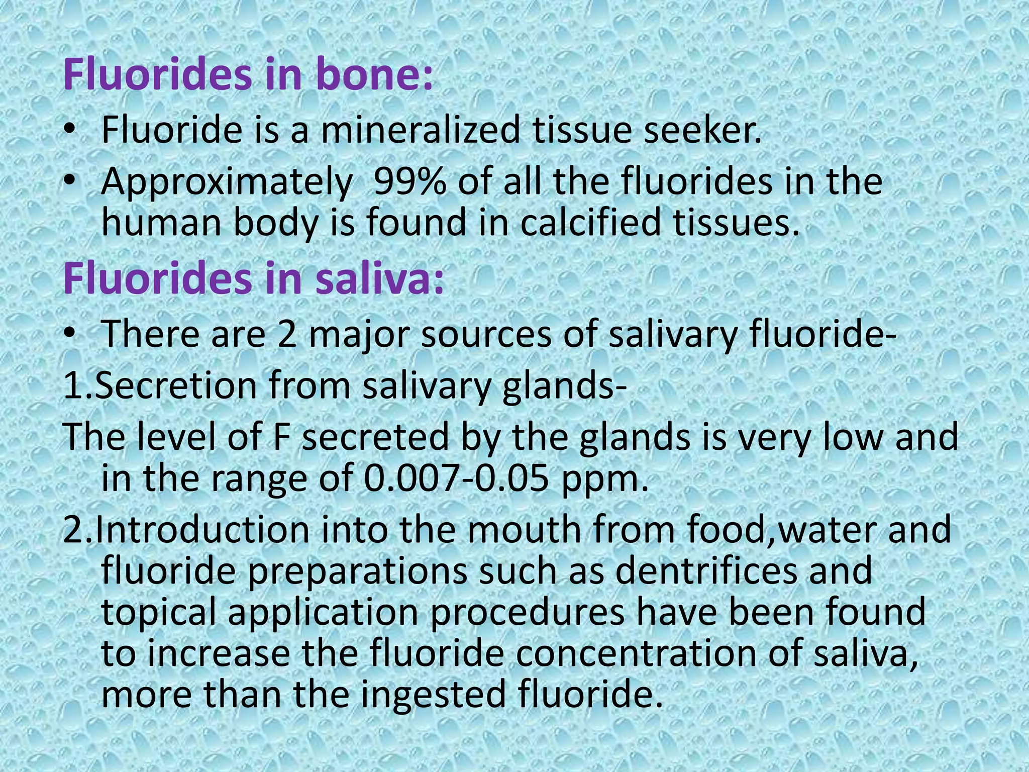 Fluorides | PPTX