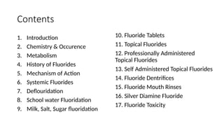 Fluorides in pediatric dentistry in children | PPTX