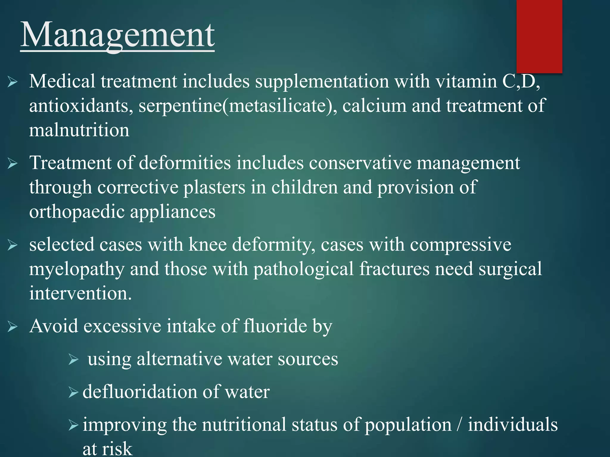 Fluoride toxicity - slideshare | PPTX