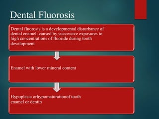 Fluoride toxicity - slideshare | PPTX