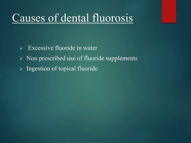 Fluoride toxicity - slideshare | PPTX | Dental Health | Diseases and ...