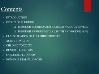 Fluoride toxicity - slideshare | PPTX