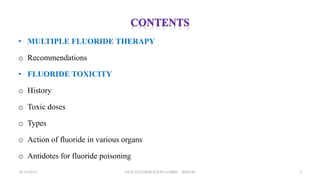 Fluoride toxixity and anti fluoridation lobby | PPTX