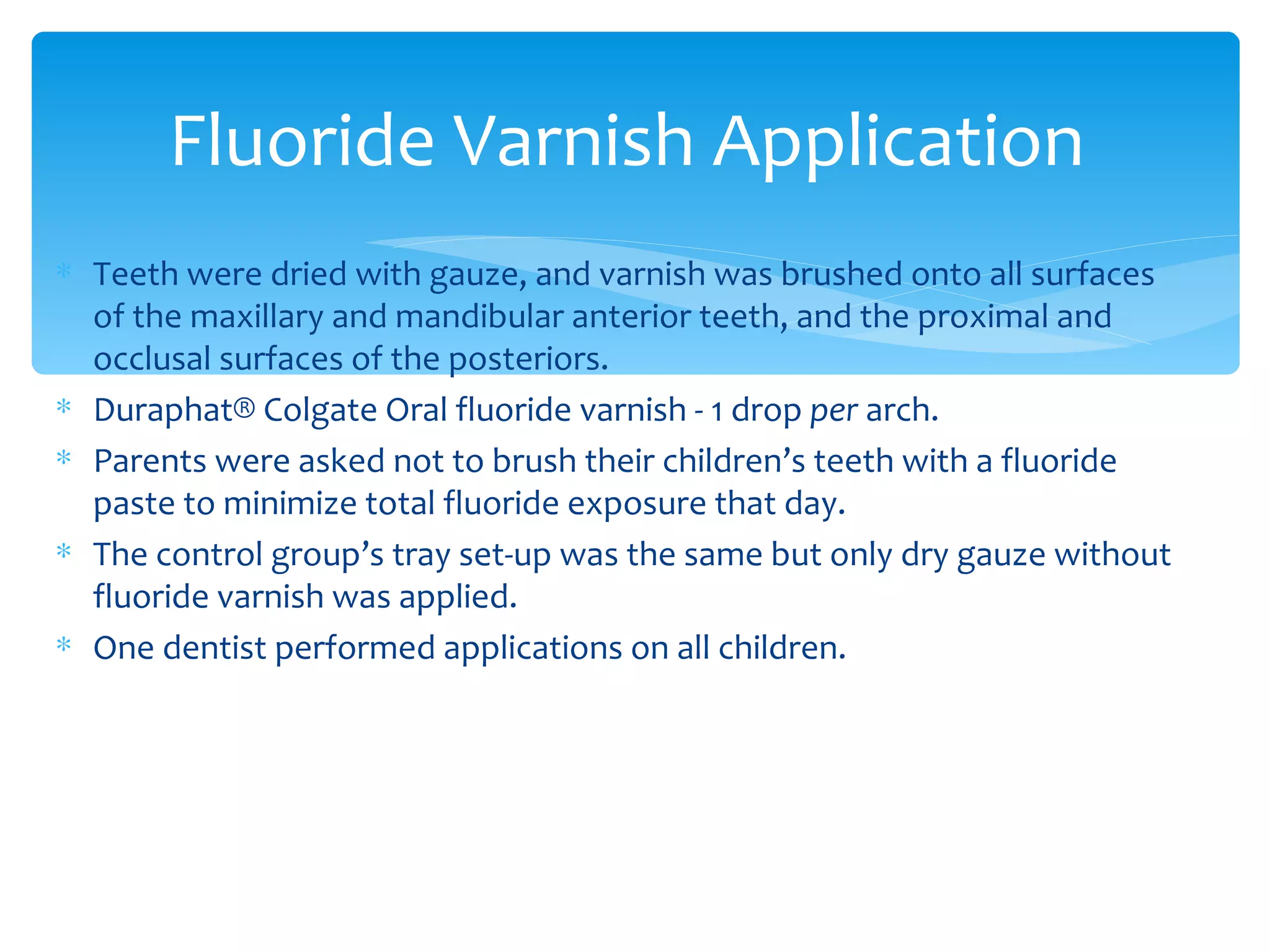 Fluoride varnish | PPT