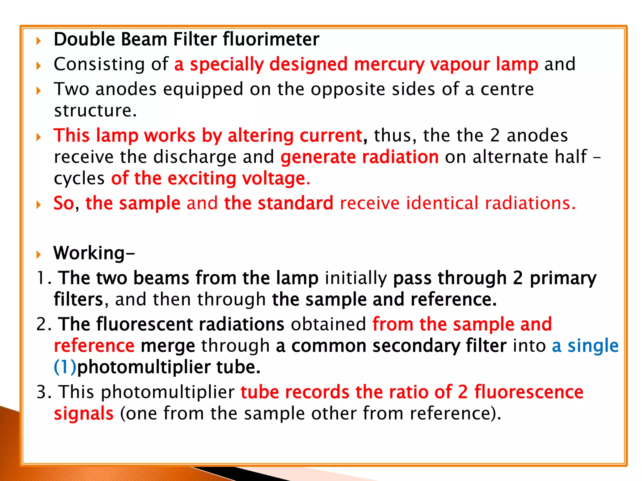 Fluorimetry part 2, Instrumentation, single beam and double beam, light ...