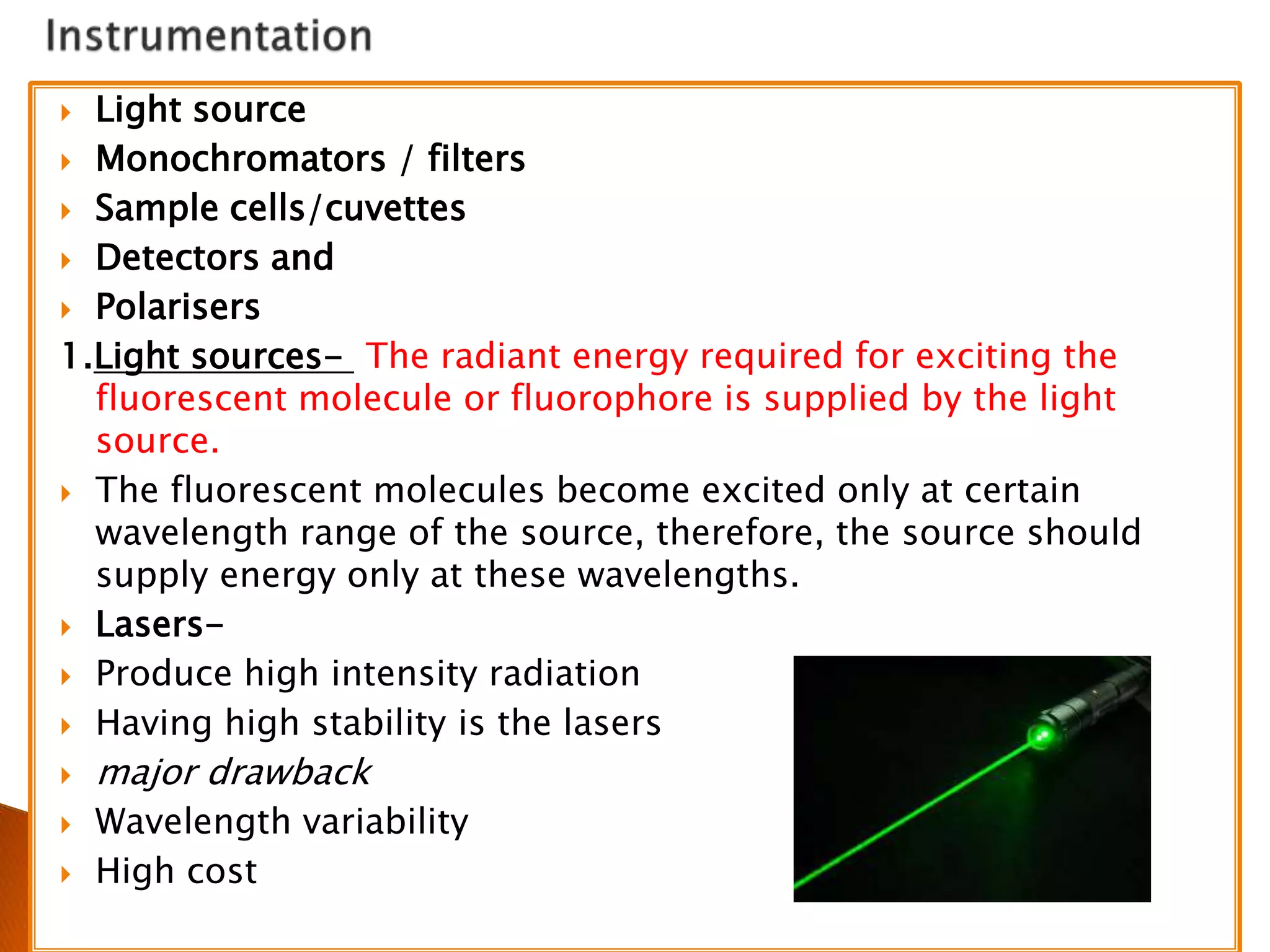 Fluorimetry part 2, Instrumentation, single beam and double beam, light ...