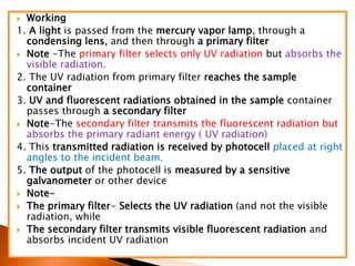 Fluorimetry part 2, Instrumentation, single beam and double beam, light ...