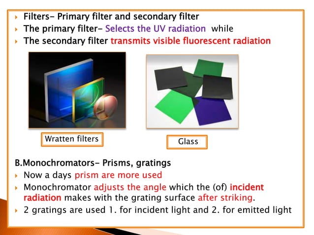 Fluorimetry part 2, Instrumentation, single beam and double beam, light ...