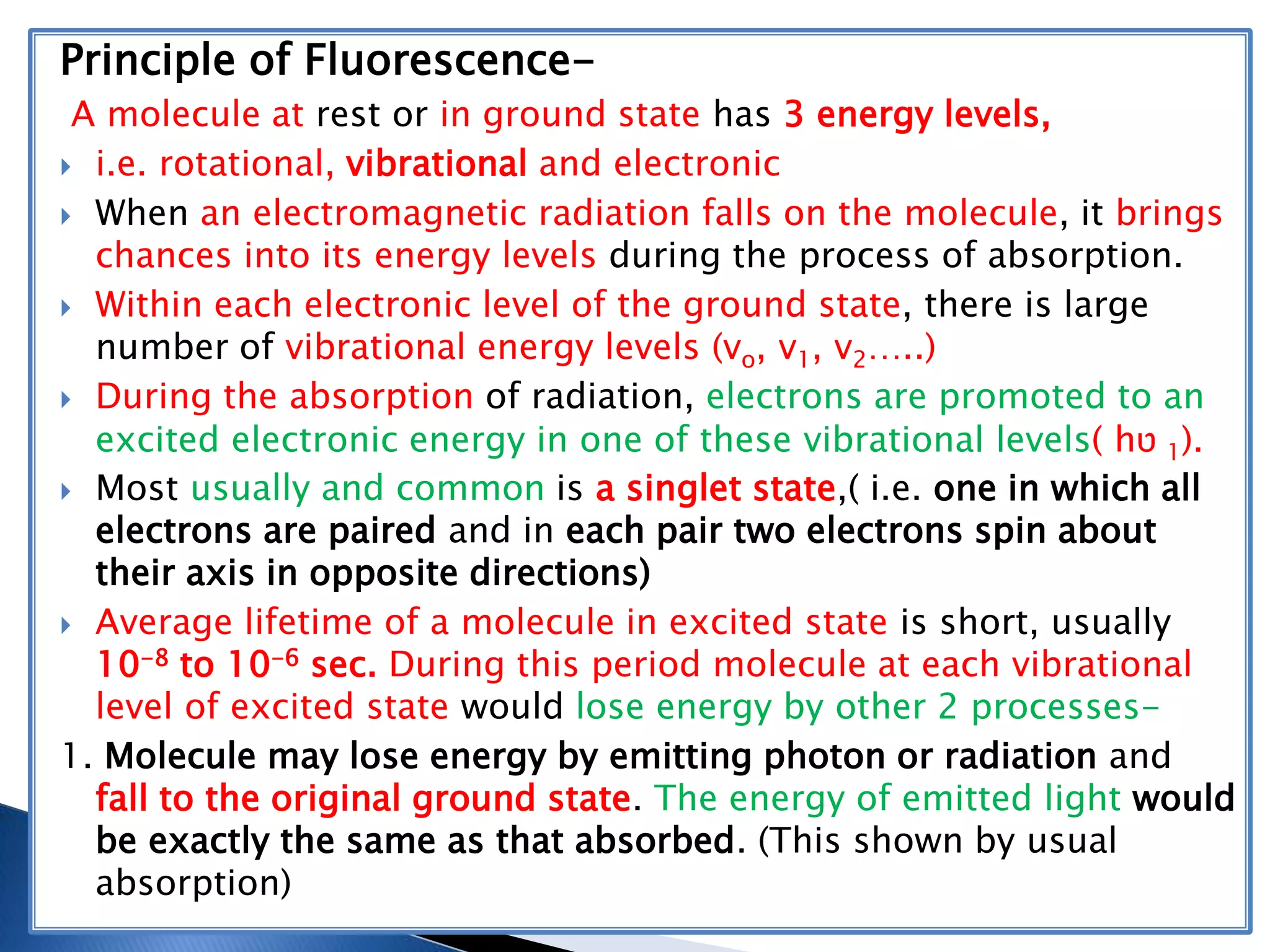 Fluorimetry, principle, Concept of singlet,doublet,and triplet ...