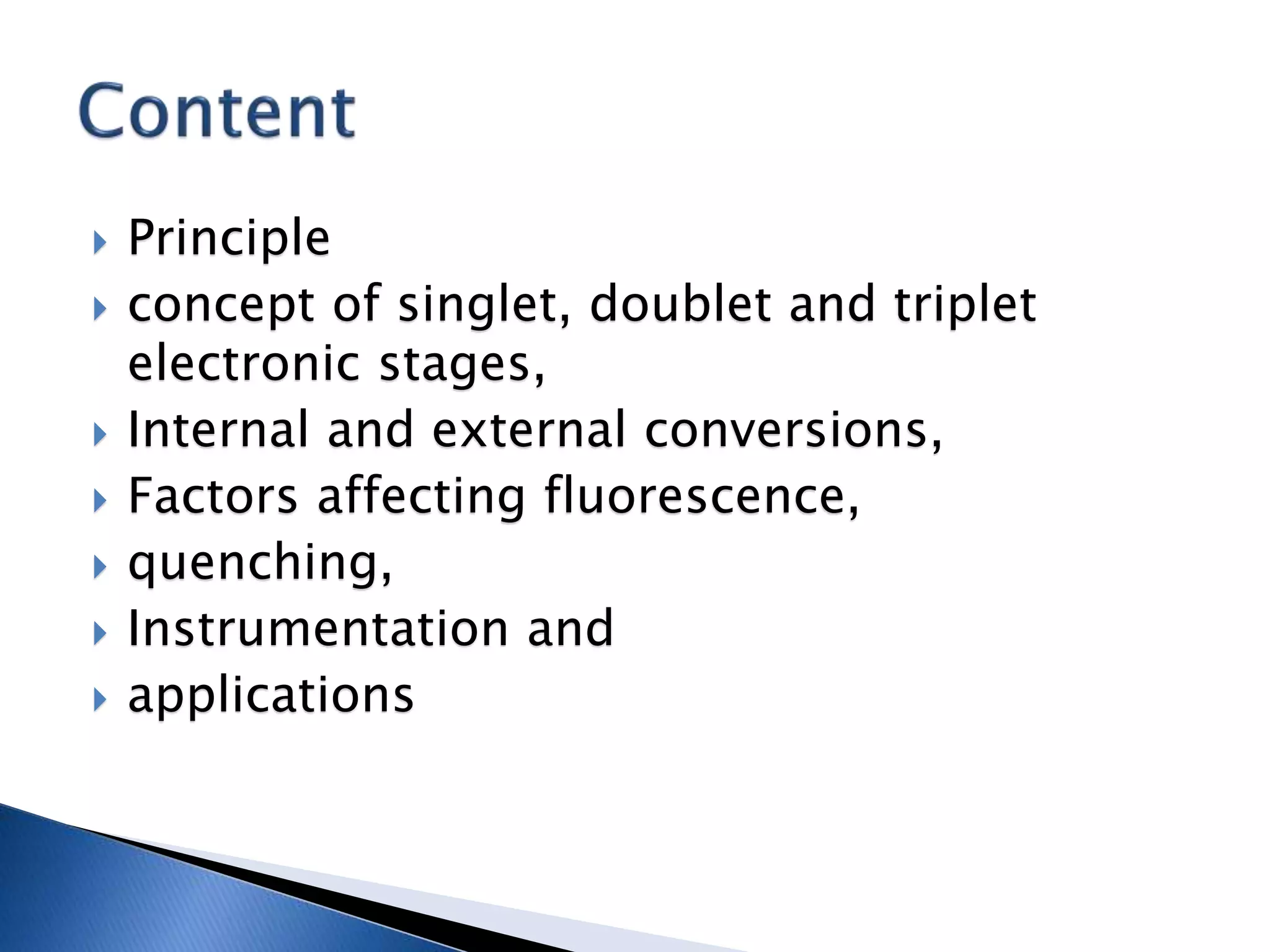 Fluorimetry, principle, Concept of singlet,doublet,and triplet ...
