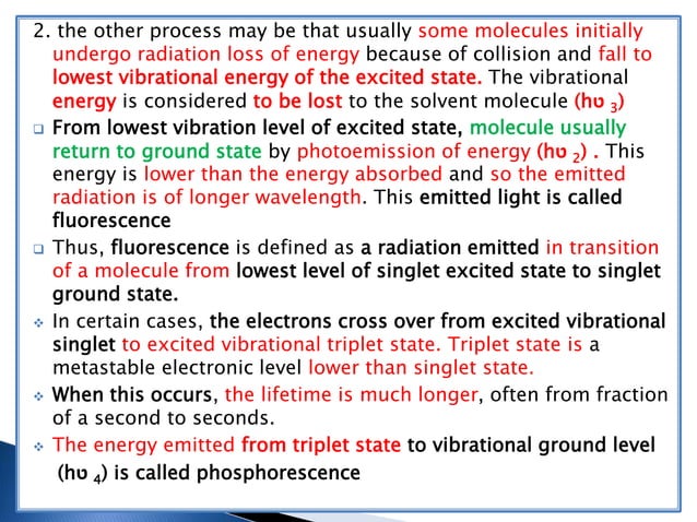Fluorimetry, principle, Concept of singlet,doublet,and triplet ...