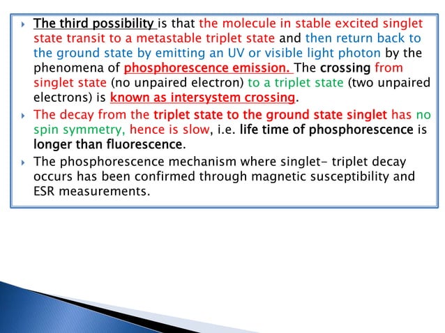 Fluorimetry, principle, Concept of singlet,doublet,and triplet ...