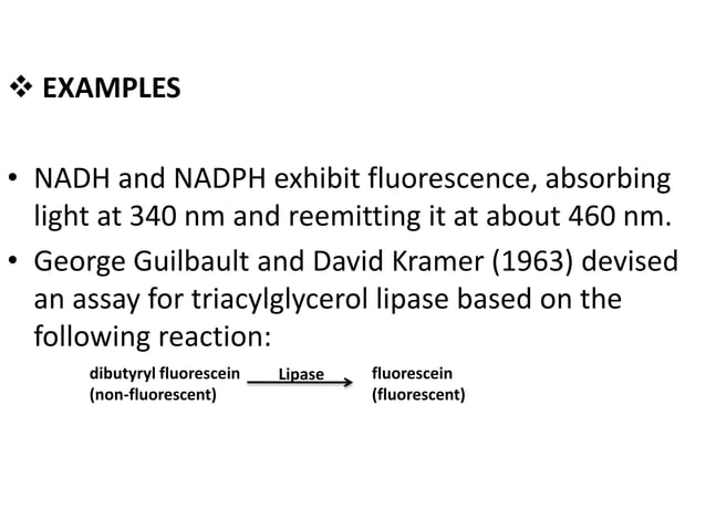 Fluorimoetric and manometric methods of enzyme assay | PPTX | Chemistry ...