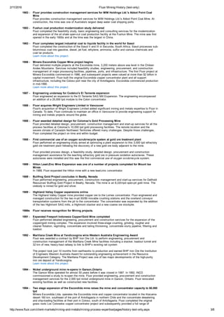 Fluor mining history | PDF | Rail Travel | Travel Type