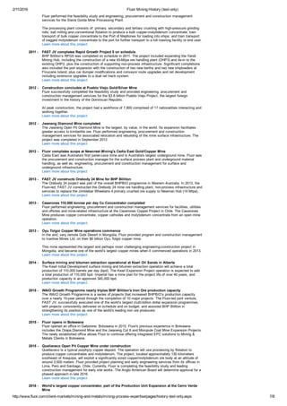 Fluor mining history | PDF | Rail Travel | Travel Type