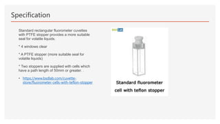 Fluorometer cuvette with PTFE stopper | PPTX