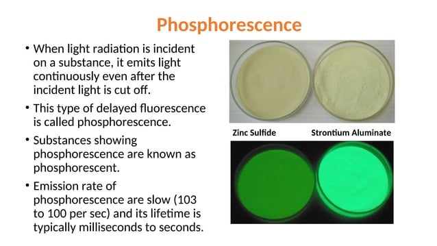 Fluorometry, Phosphorescence, Luminescence | PPT
