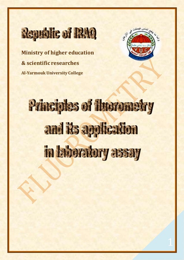 Fluorometry & its application in lab.assay | DOCX