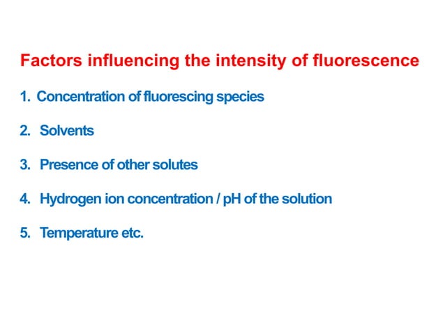 Fluorometry PPT file.ppt | Chemistry | Science