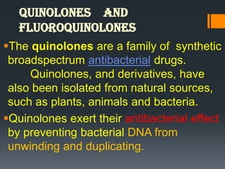 Fluoroquinolones | PDF