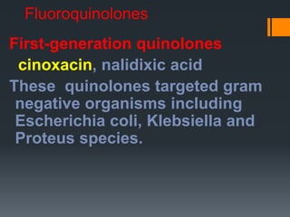 Fluoroquinolones | PDF